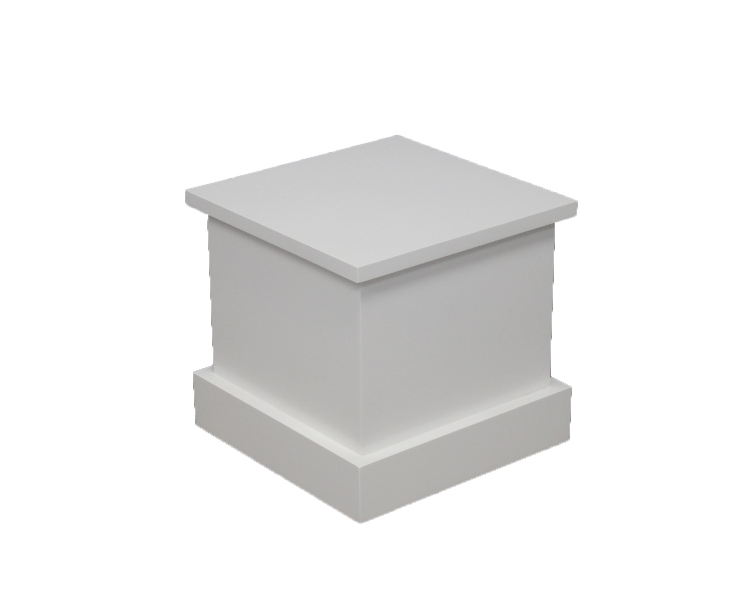 White Traditional Mannequin Risers - Bridal Displays