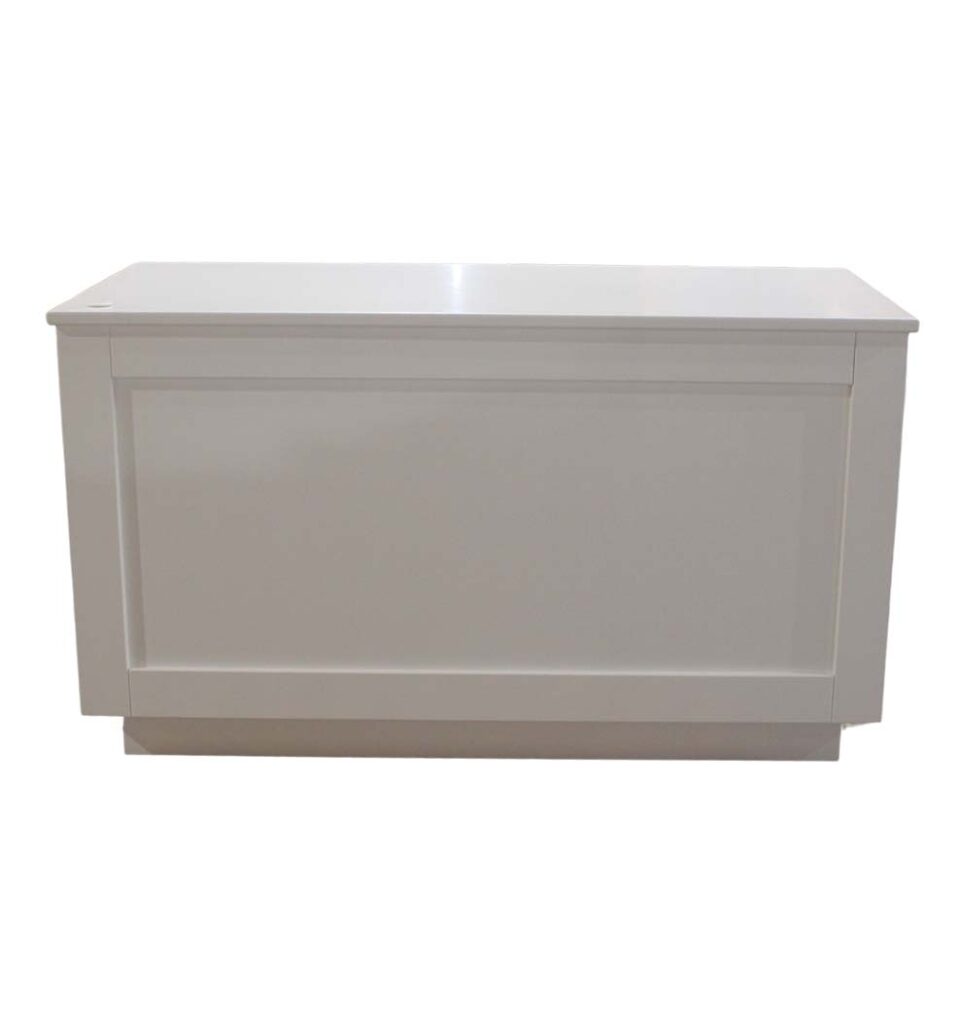 Classic White Reception Counter - Bridal Displays