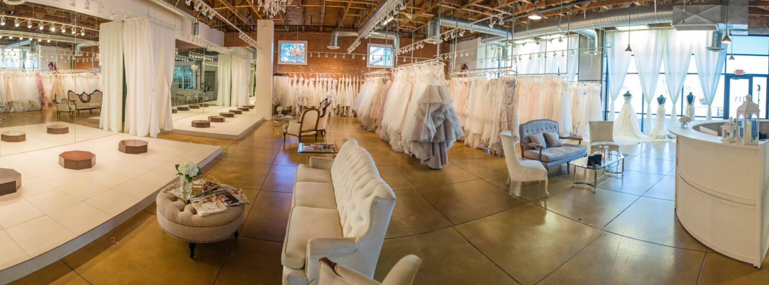 Wall Anchored Dress Racks | Bridal Displays