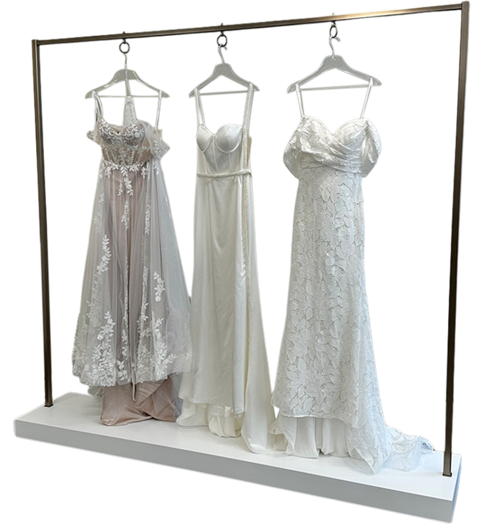 Platform Free Standing Dress Rack - Bridal Displays